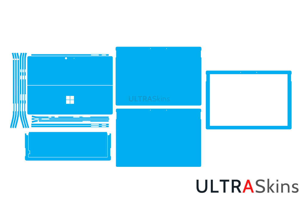 Microsoft Surface Pro 7 Skin Template Vector Cut File - ULTRASkins.Net