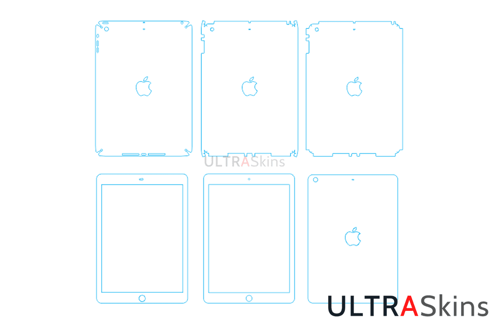 iPad Air Skin Template Vector Cut File - ULTRASkins.Net