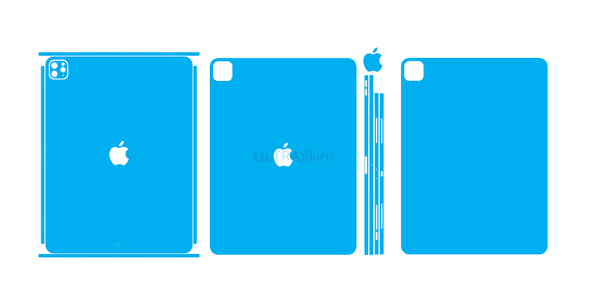 iPad Pro 12.9-inch Gen 4 Skin Template Vector Cut File - ULTRASkins.Net